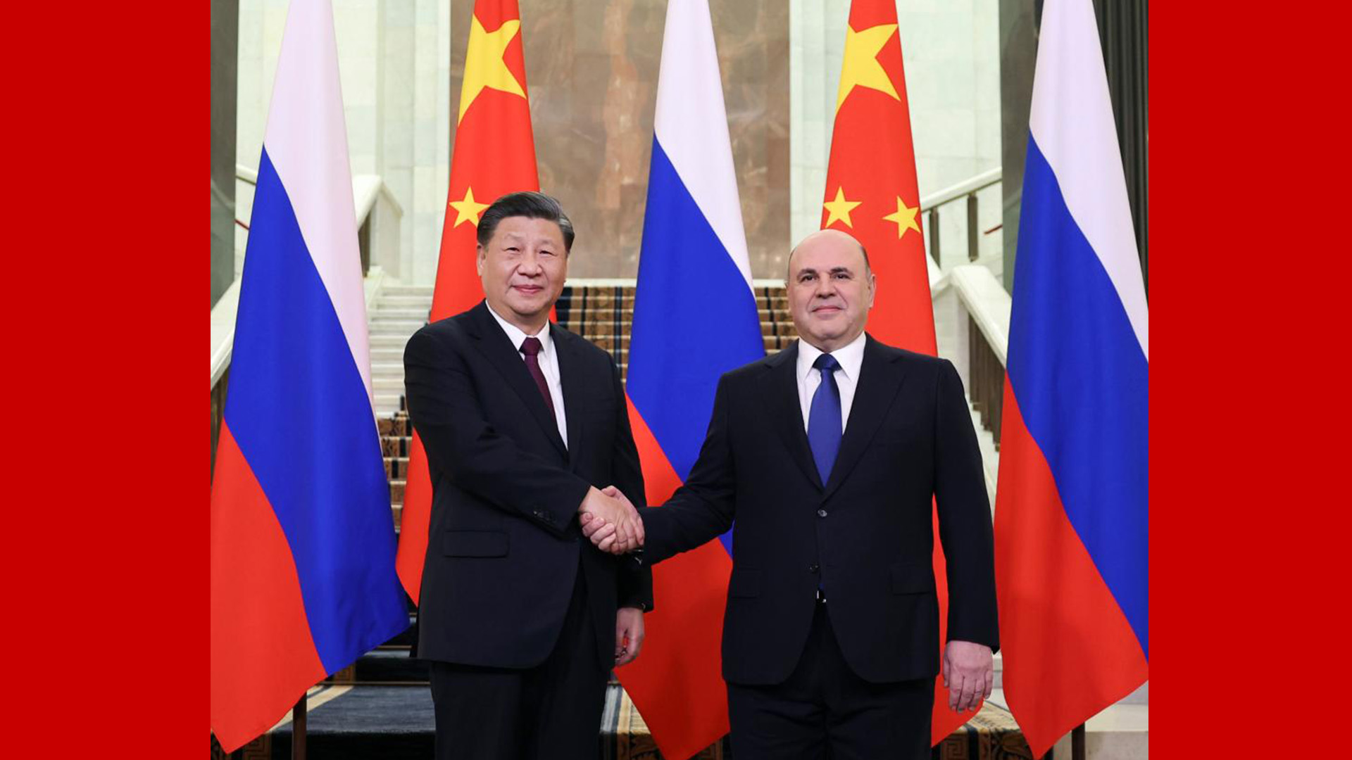 Председатель КНР Си Цзиньпин встретился в Москве с премьер министром РФ Михаилом Мишустиным